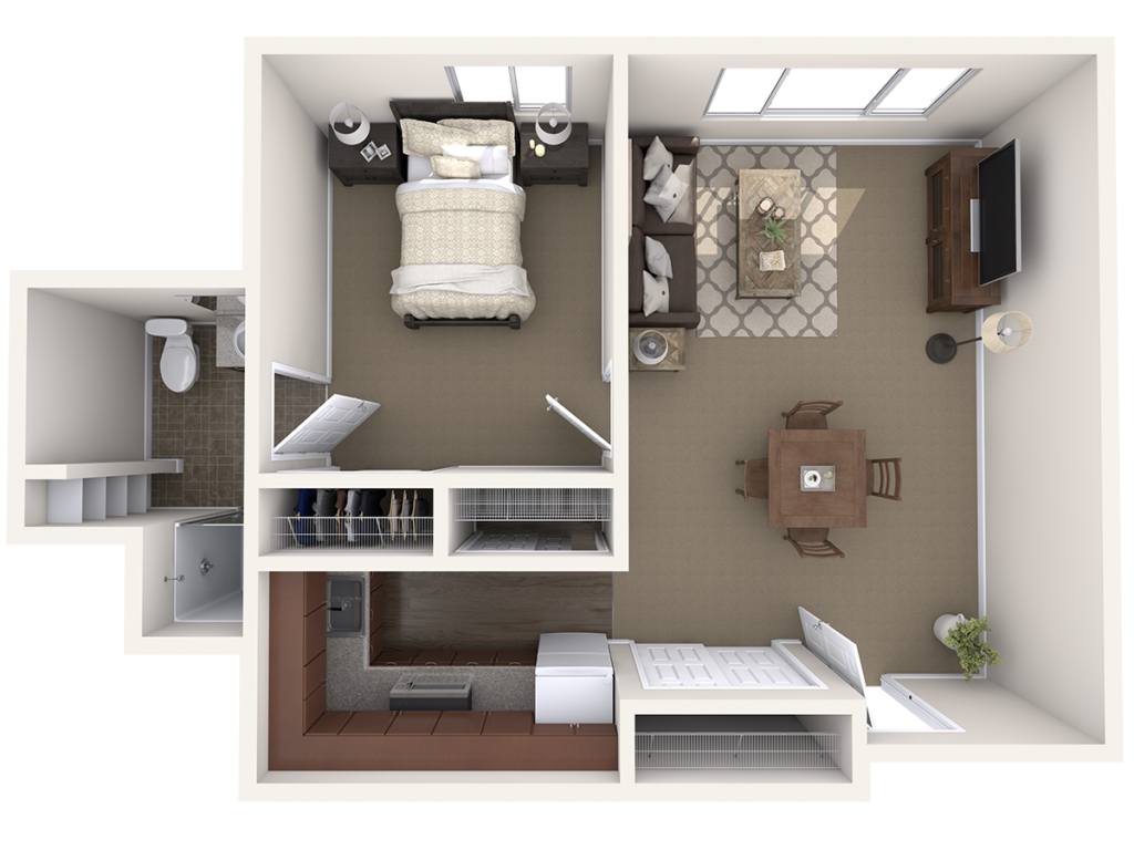 Senior Apartment Floor Plans | The Monarch at Richardson