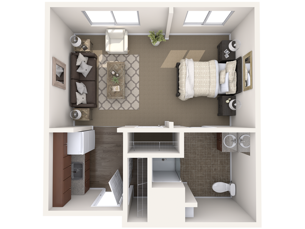 Senior Apartment Floor Plans | The Monarch at Richardson